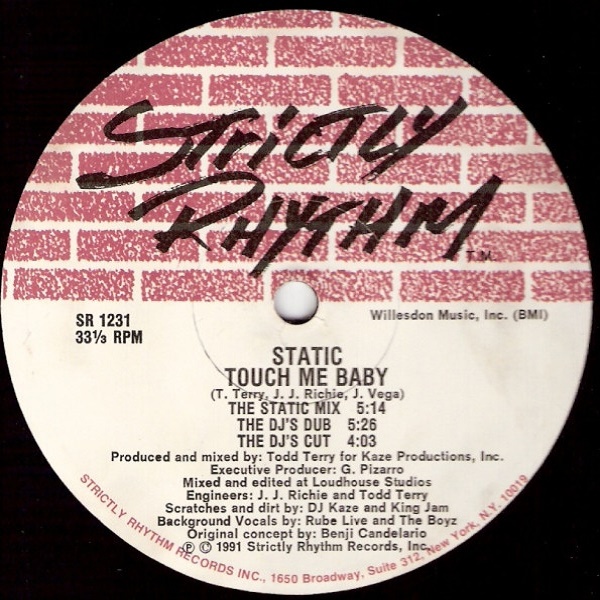 Touch Me Baby & The Native Dance (Vinyl) 1991 Electronic - Static ...