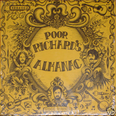 Poor Richard's Almanac (Vinyl) 1976 Bluegrass - Poor Richard's Almanac ...
