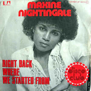 Right Back Where We Started From (Vinyl) 1976 Soul - Maxine Nightingale ...