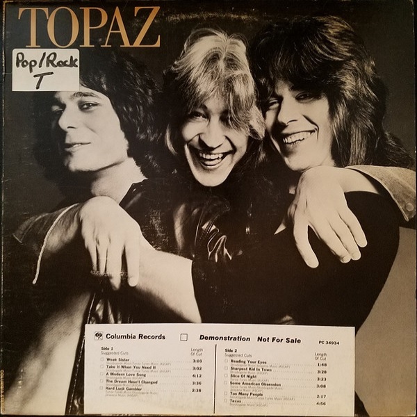 Topaz (Vinyl) 1977 Rock - Topaz - Download Rock Music - Download Take ...
